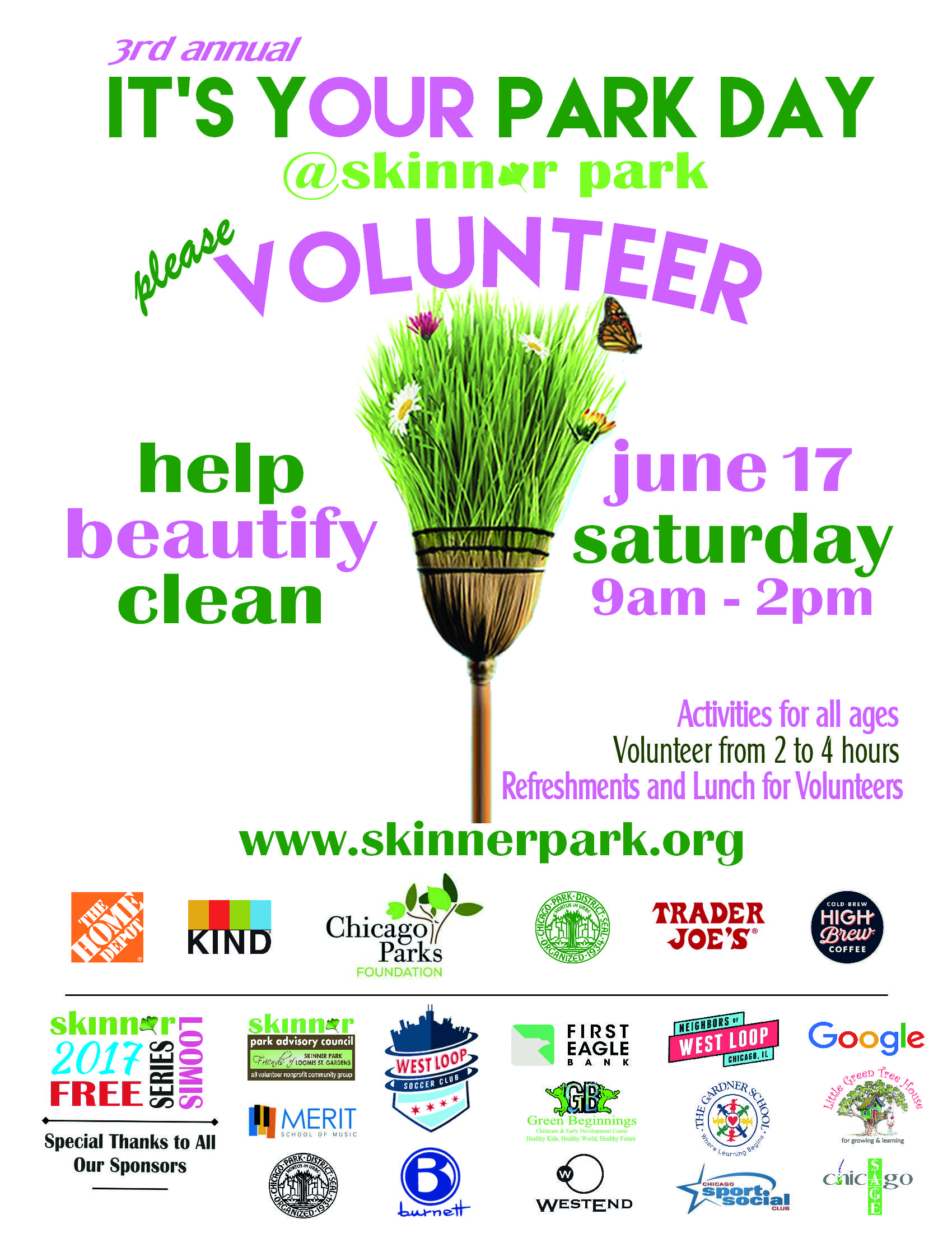 It’s yOUR Park Day – June 17 | Skinner Park Advisory Council